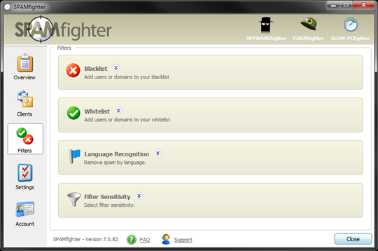 SPAMfighter: Spam filter for Microsoft Outlook, Live Mail and ...